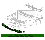 2015-2020 Chevrolet Rear Bumper Fascia Spacer 23118611 GM ...