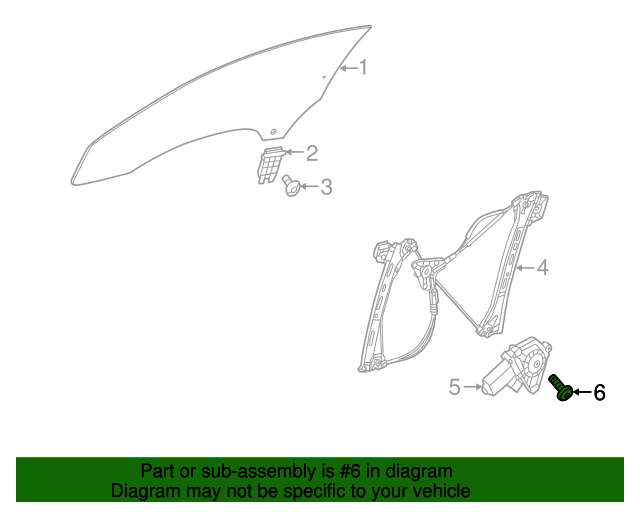 005-990-96-12 - Window Motor Bolt 2012-2021 Mercedes-Benz | Mercedes ...