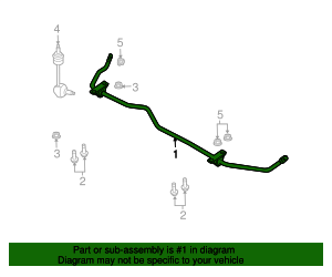 Genuine OEM Ford Part - Bar Stabilizer AA5Z-5A772-B | Genuine OEM Ford ...