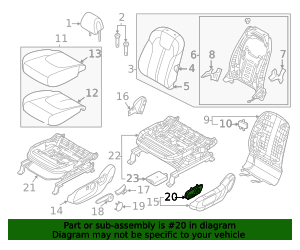 88070-L1410OFB - Seat Switch 2022 Kia Carnival | Kia.Parts Store