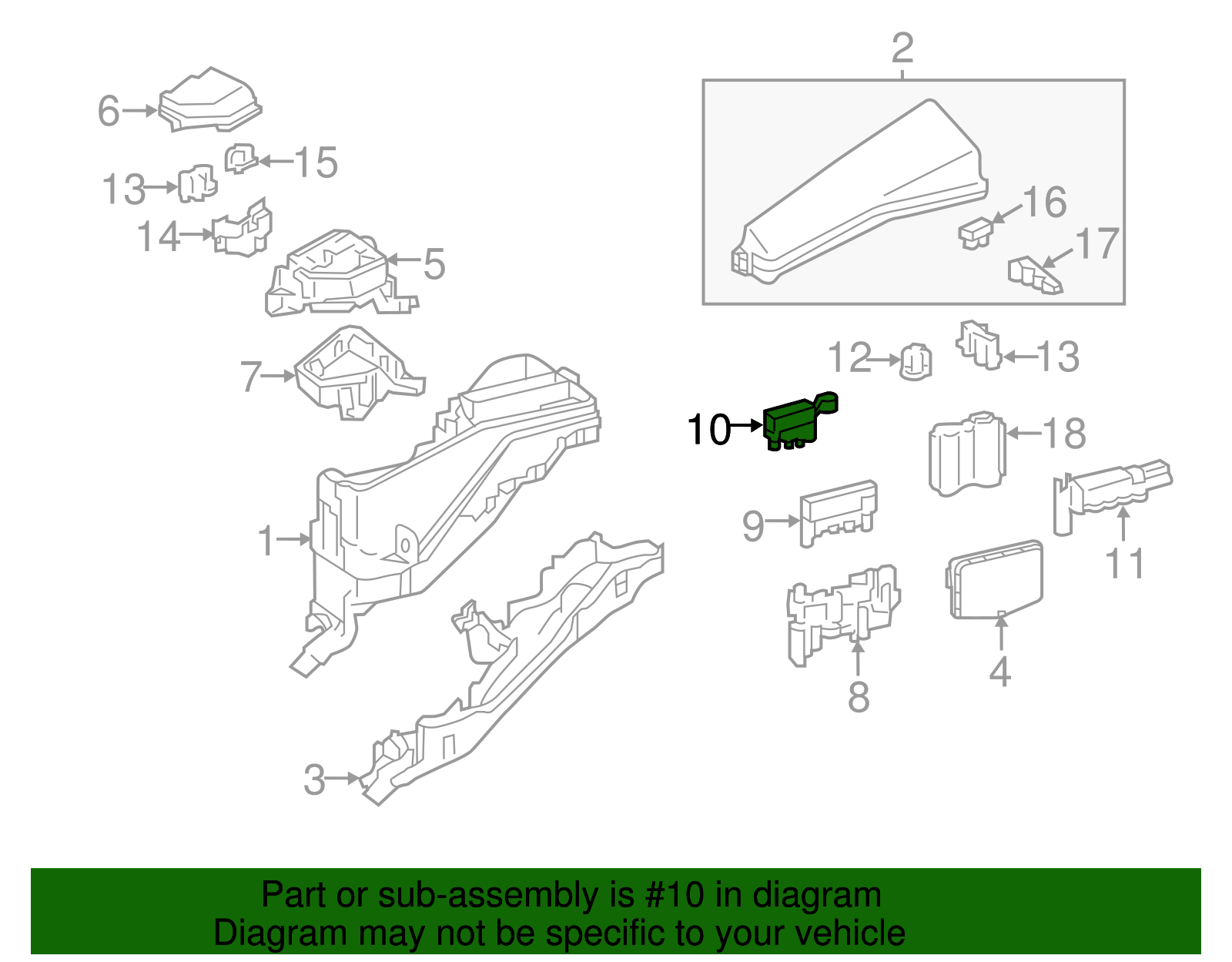 2013-2018 Toyota Avalon Fuse Holder 82620-33070 | Toyota Parts Center