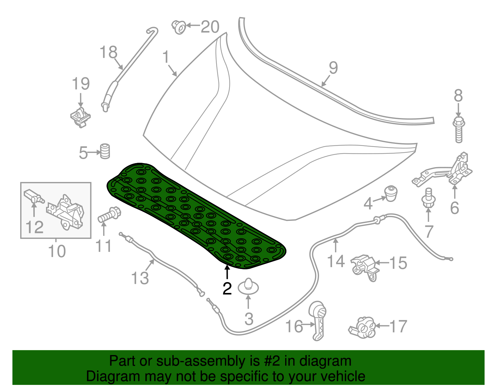 81125-1W000 - Insulator 2012-2017 Kia Rio | Kia.Parts Store