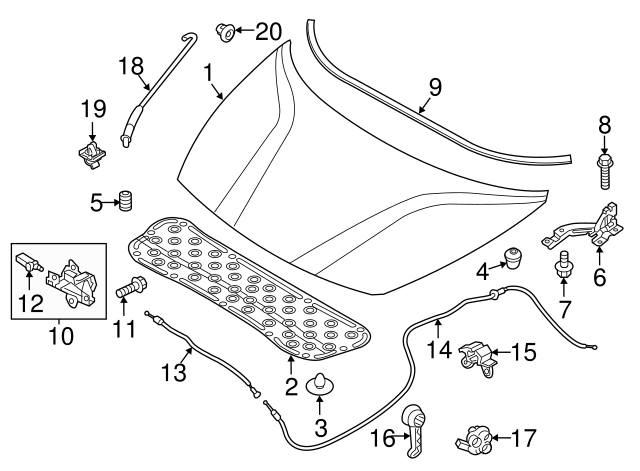 81125-1W000 - Insulator 2012-2017 Kia Rio | Kia.Parts Store