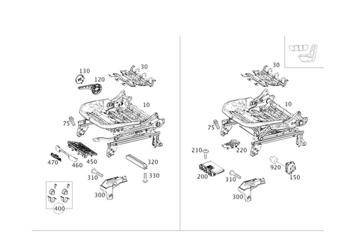 Seat Adjuster for 2017 Mercedes-Benz B250e | Mercedes-Benz USA Parts