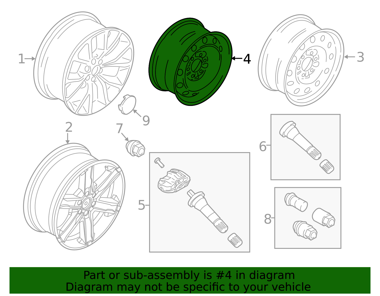 KL1Z-1007-B - 2019-2021 Ford Expedition - Wheel Assembly | My Ford Parts