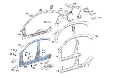 Side Panels for 2021 Mercedes-Benz CLA 45 AMG® | Mercedes-Benz USA Parts