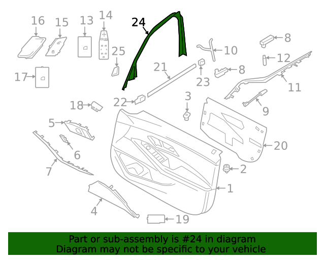 51339891447 - Molding - 2019-2024 BMW | BMW OEM Parts Store