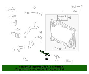 25210-P8A-000 - Tube 1998-2002 Honda Accord | Honda Parts Online