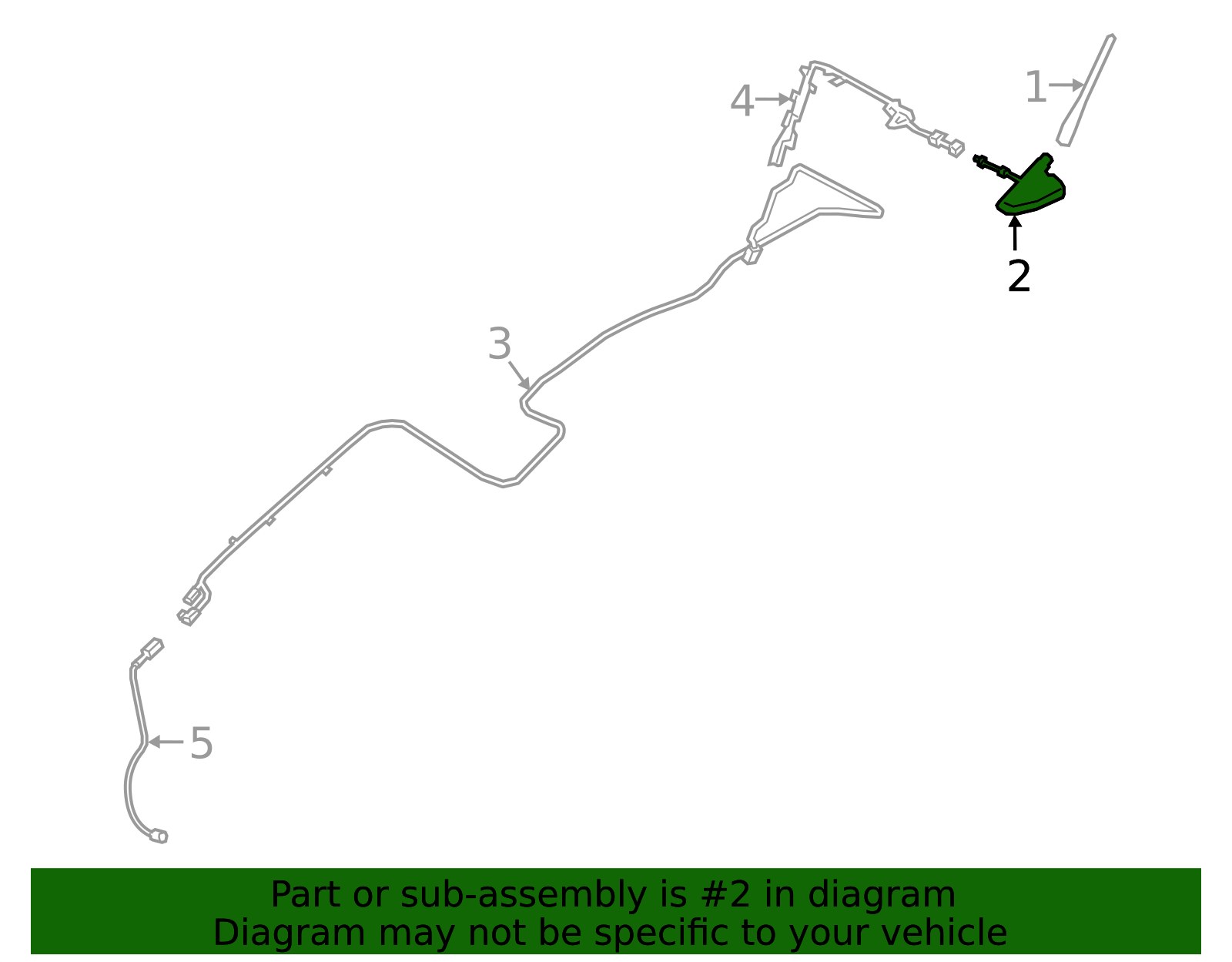 2019-2023 Ford Ranger | Antenna Base | GM5Z-18936-N | Walls' Ford Parts