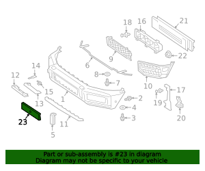 463-880-79-00 - License Plate Bracket 2019-2023 Mercedes-Benz G 63 AMG ...