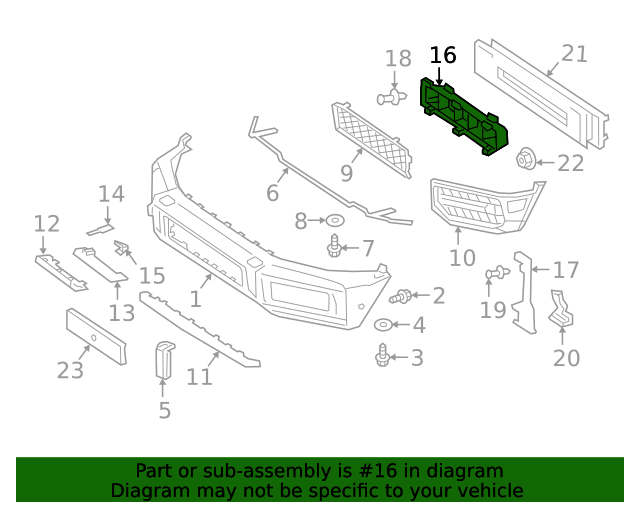 2019-2023 Mercedes-Benz G 63 AMG® Radiator Support Air Duct 463-885-38 ...