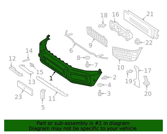 2019-2021 Mercedes-Benz G 63 AMG® Bumper 46388584009999 | MB OEM Parts