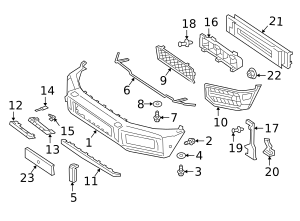 463-885-38-02 - Radiator Support Air Duct 2019-2023 Mercedes-Benz G 63 ...