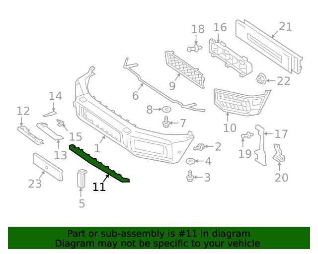 463-885-40-02 - Center Molding 2019-2021 Mercedes-Benz G 63 AMG ...
