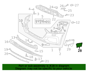 2019-2024 Audi Radiator Support Air Duct 4K8-121-764-C ...