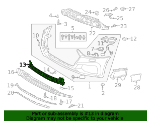 Audi OEM Lower Grille Part# 4K8-807-683-A-9B9 | OEM Vehicle Parts