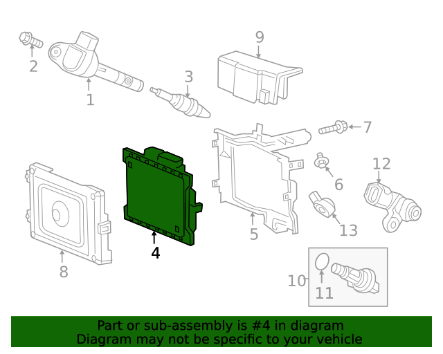 OEM Control Module Powertrain 37820-RLV-B22 | Majestic Honda Automotive ...