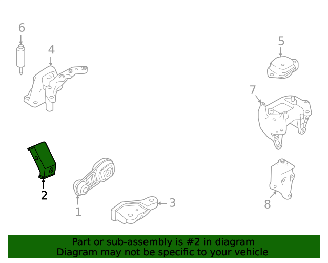 2020-2024 Nissan Sentra Front Mount 11337-6LB0A | Nissan Parts Plus