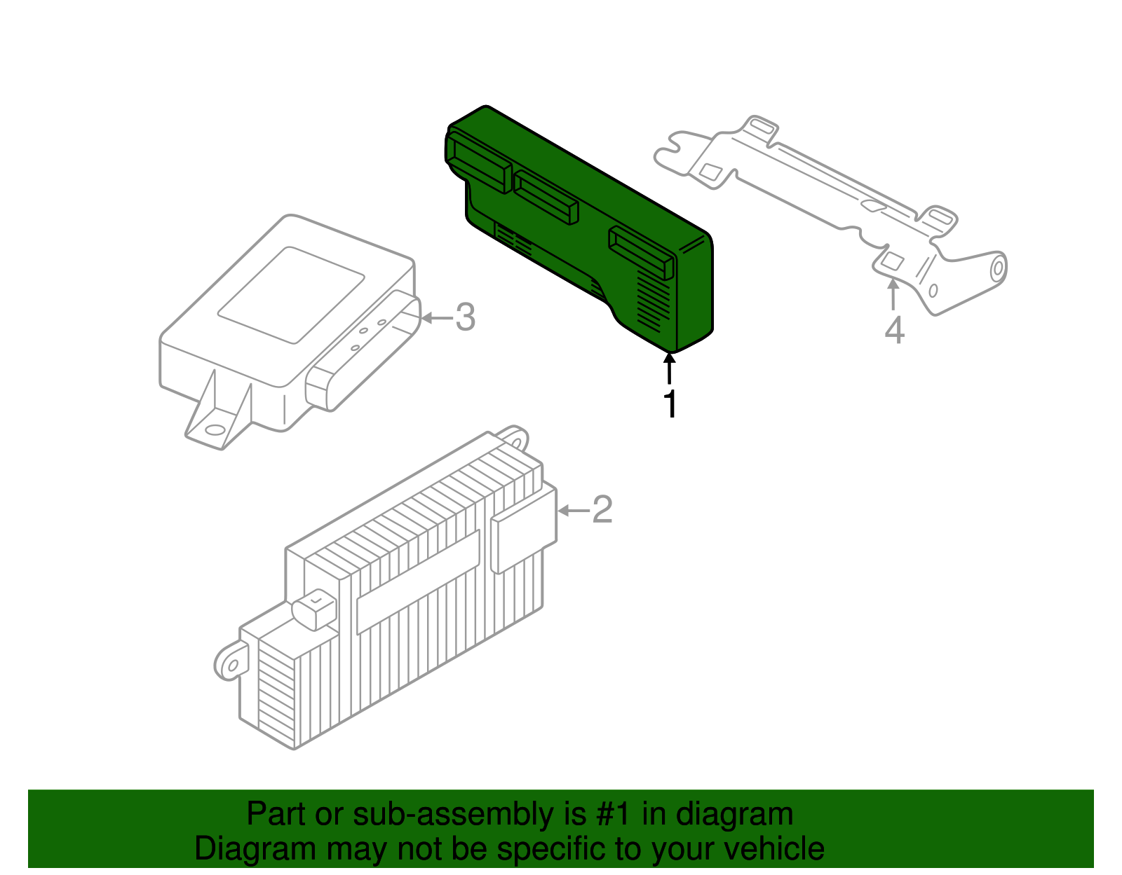 2015-2018 Audi Control Module 4H0-959-107-AC | TascaParts.com