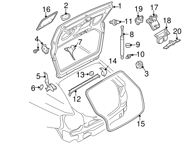 2006-2013 Audi Ball Stud 8P4-827-439-B | Audi OEM Parts