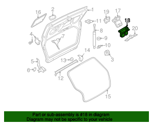 8P4-827-520-B - Lock Cover 2009-2013 Audi | Audi OEM Parts