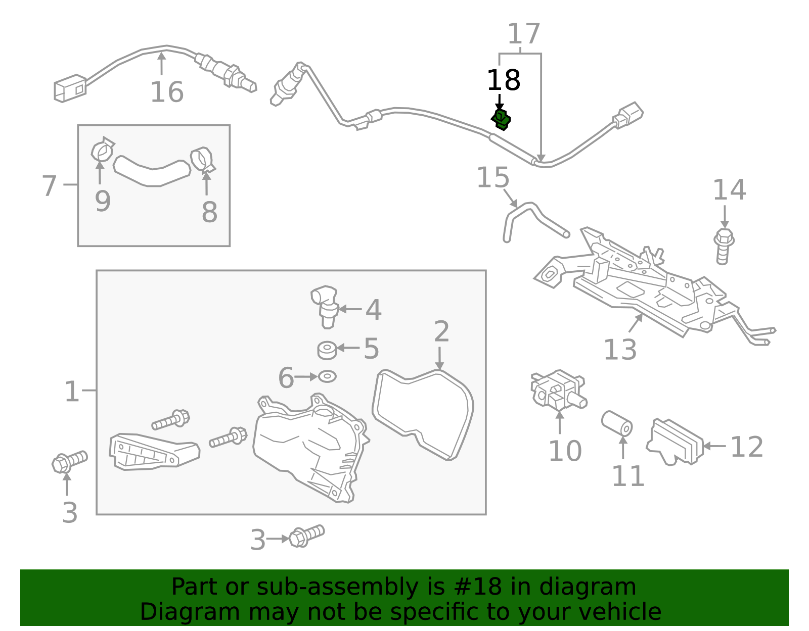 B531-67-C91 - Lower Oxygen Sensor Clip - 2014-2020 Mazda | Mazda Parts ...