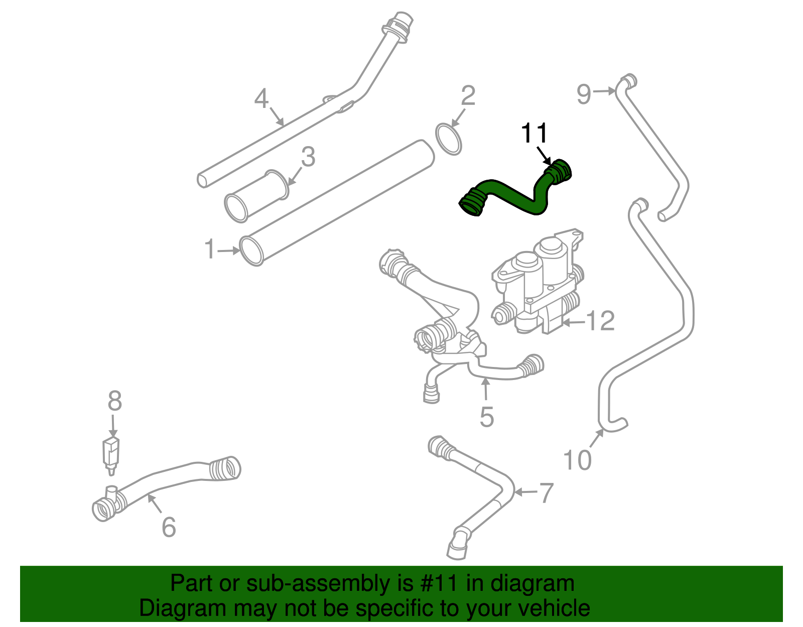 Genuine BMW 64-21-8-384-908 | Heater Hose | FREE Shipping on Most ...
