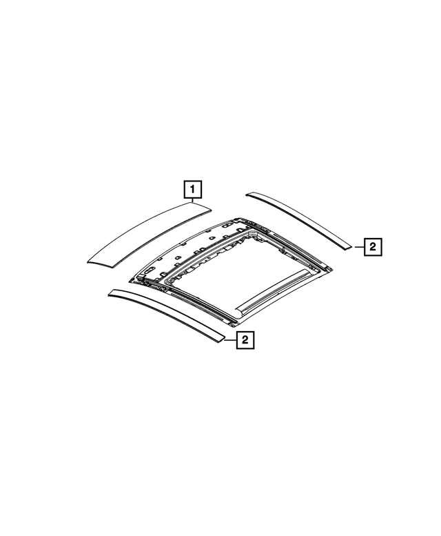 2023-2025 Dodge Hornet Sunroof Mechanism Cover 7RU69U00AA | Mopar eStore