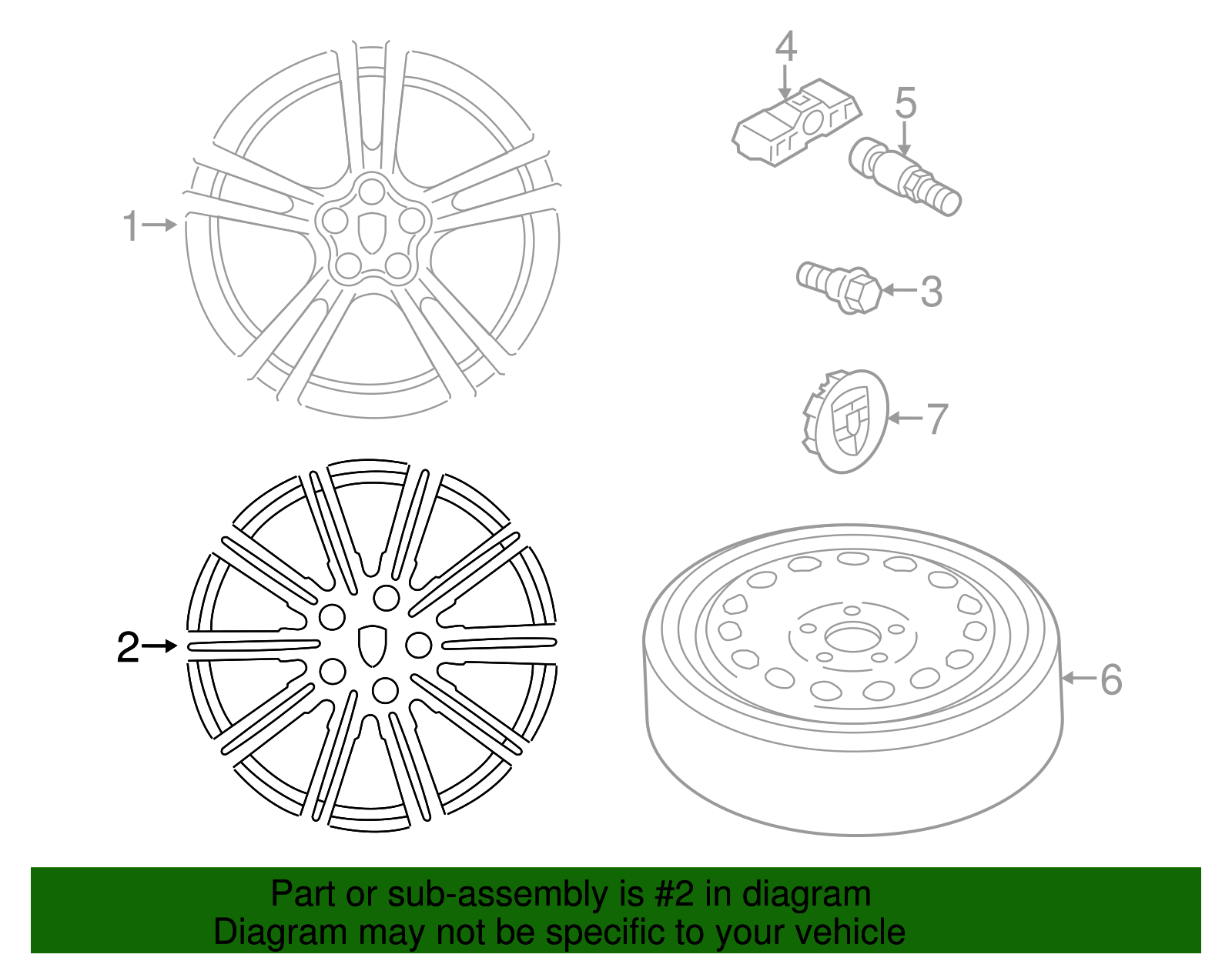 958-362-154-01-M7Z - Wheel 2015-2018 Porsche Cayenne | AutoNation Parts