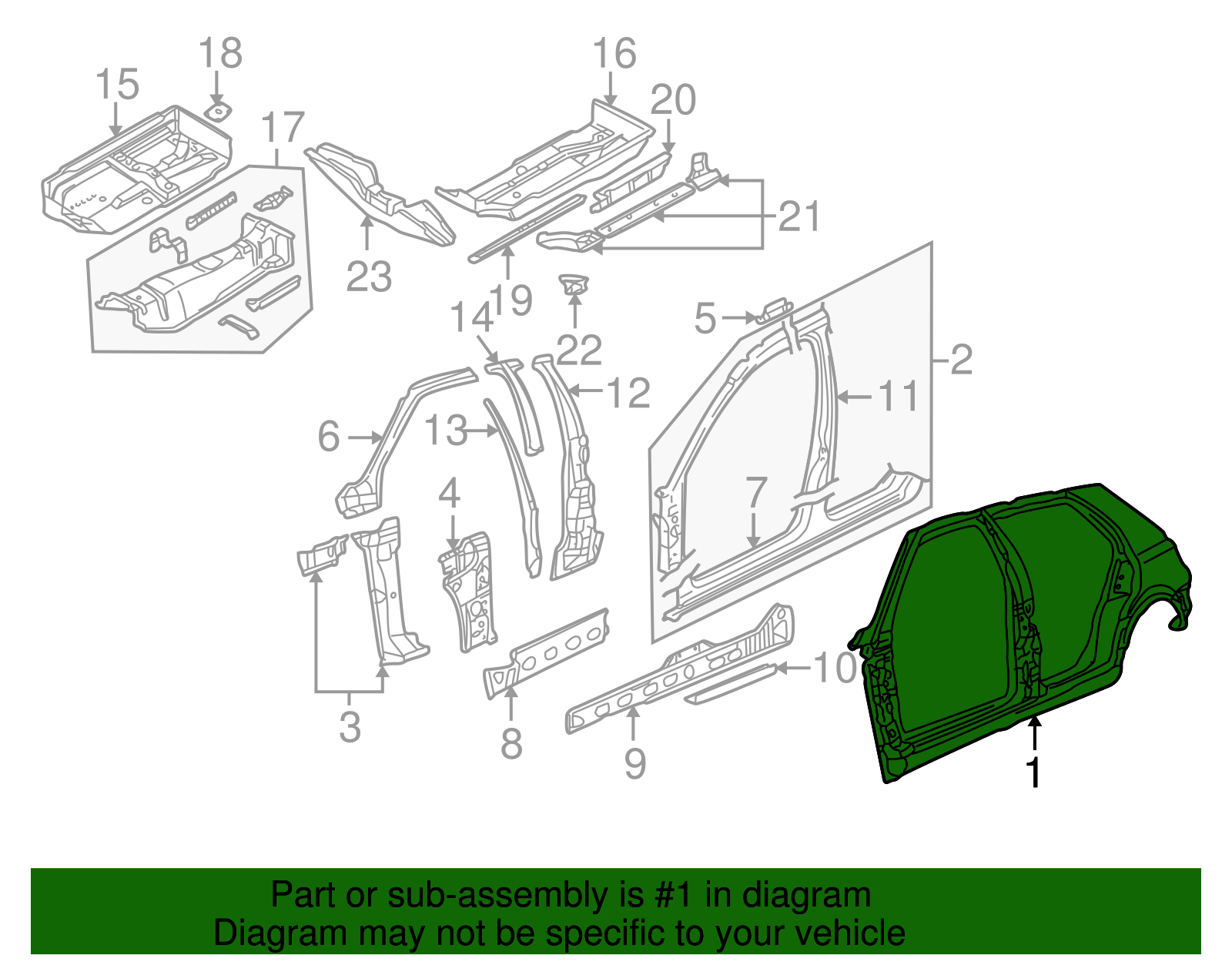 1999-2006 Volkswagen Golf Uniside Assembly 1J4-809-606-L-GRU ...