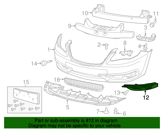 2011-2014 Chrysler 200 Lamp Cover - Passenger Side (RH) 68102302AA ...