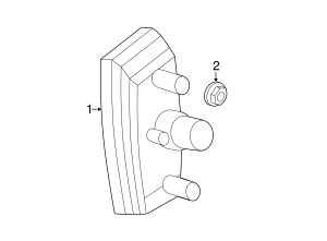 2018-2019 Jeep Wrangler License Lamp 68310837AA | TascaParts.com