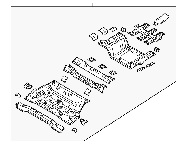 2017-2019 Kia Optima Floor Pan Assembly 65510 A8500 | QuirkParts