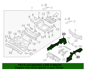 65710-A8500 - Rail Assembly 2017-2020 Kia Optima | Kia.Parts Store