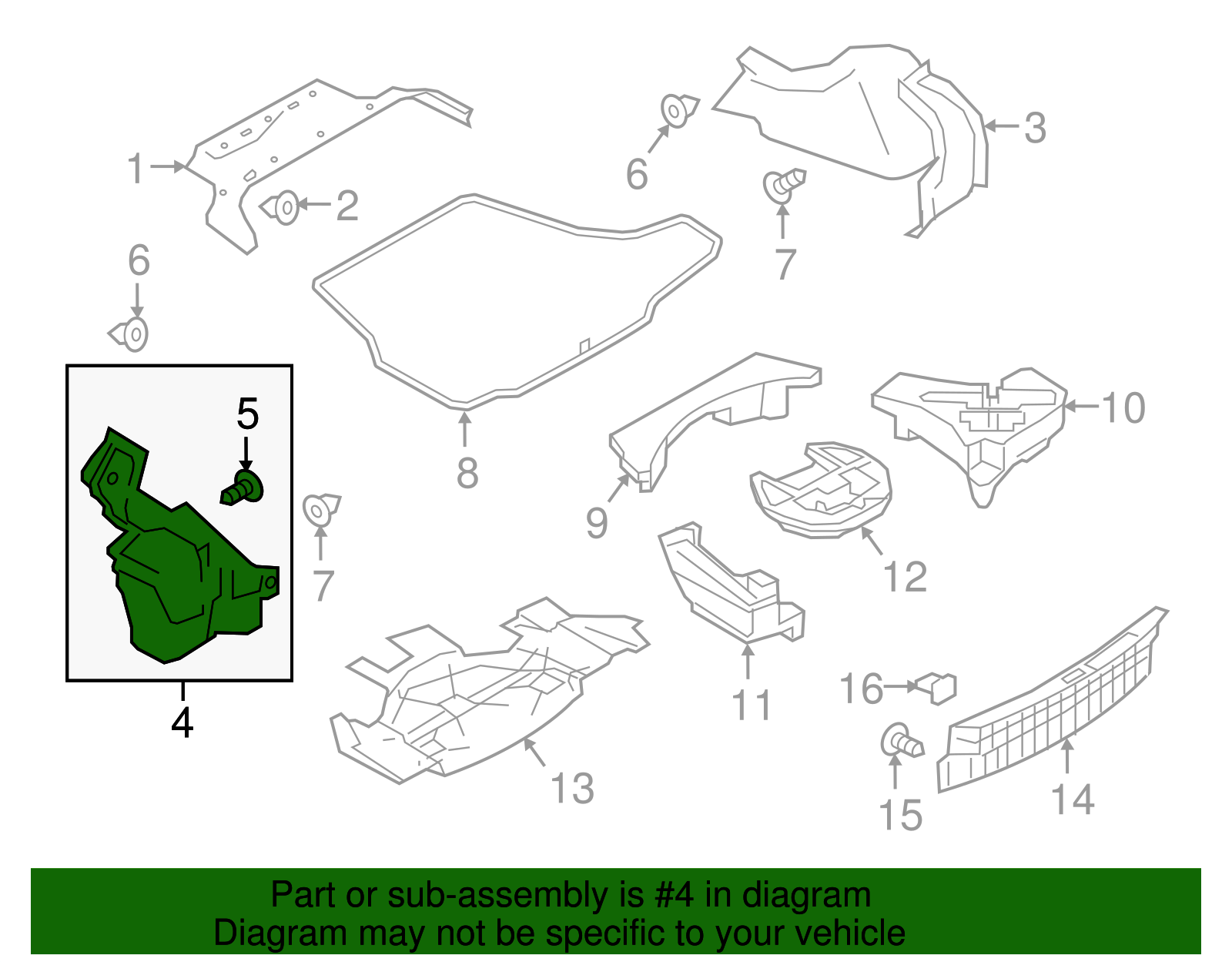 2019-2020 Infiniti Q60 Trunk Side Trim 84941-5CK1A | Infiniti of Orland ...