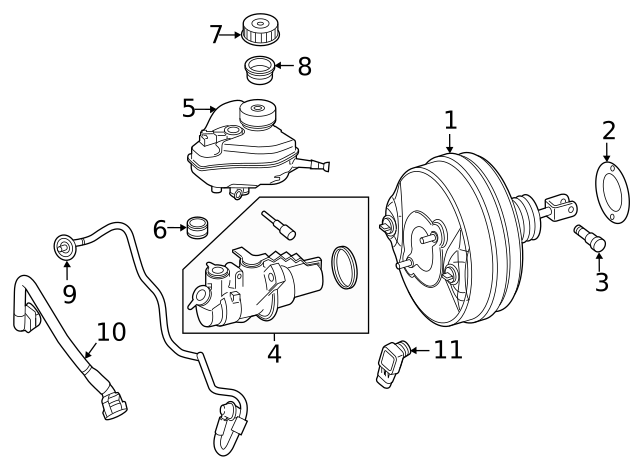 253-430-22-00 - Vacuum Line Mercedes-Benz USA Parts
