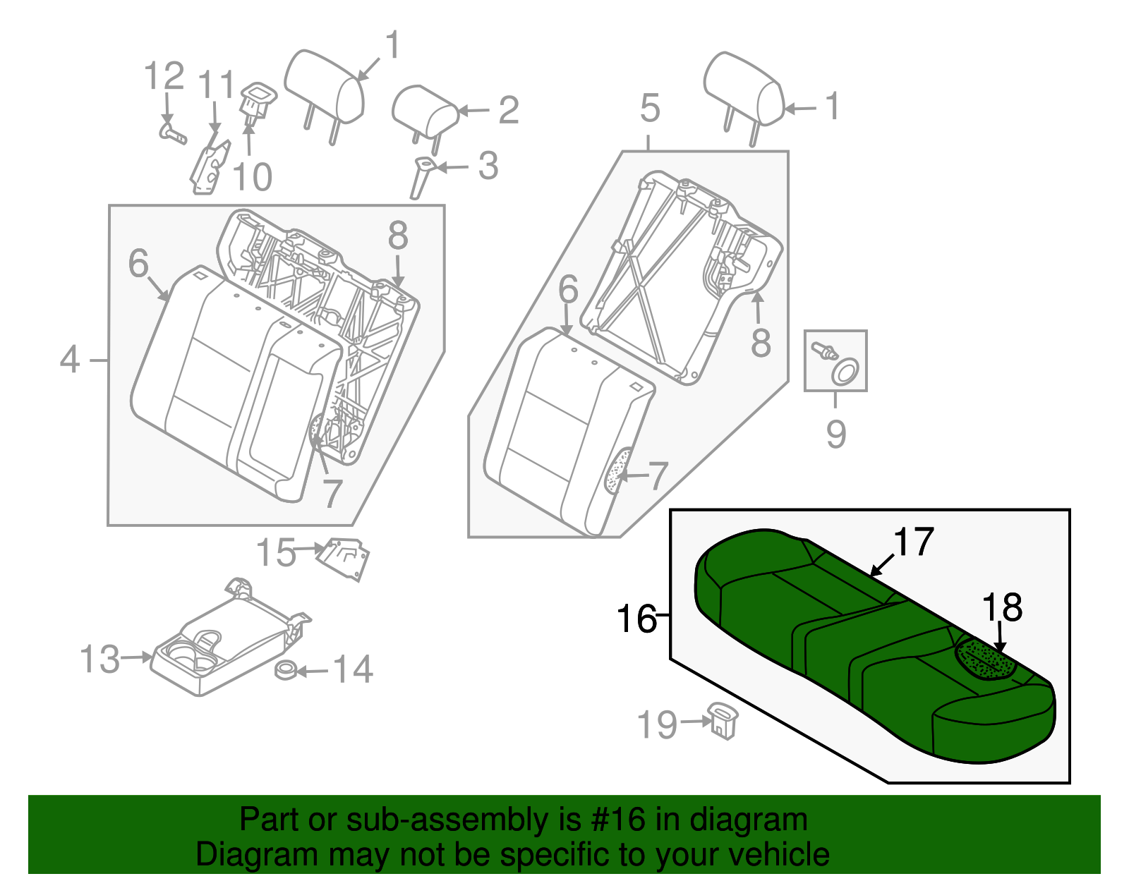 2006-2008 Suzuki Reno | 2006-2008 Suzuki Reno - Cushion Assembly ...