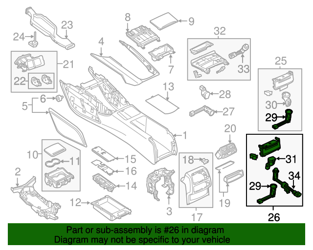 4G0-919-565-A-6PS - Bezel 2012-2018 Audi | Audi OEM Parts