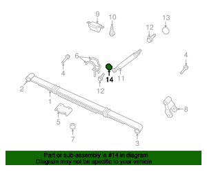 2006-2009 Mitsubishi Raider Suspension Shock Absorber Nut 06104718AA ...
