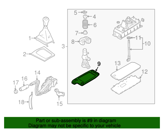 2006-2015 Audi Gasket 1K0-711-267-B | Audi OEM Parts