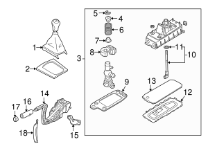 2008-2013 Audi Shifter Assembly 1K0-711-112-B | OEM Parts Online