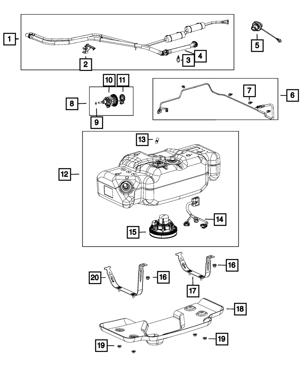2014-2015 Ram 1500 Diesel Exhaust Fluid Tank 68161432AO | My Mopar Parts