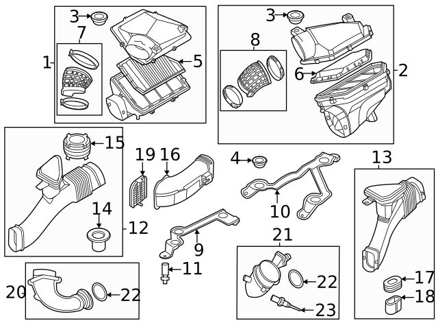 13718482642 - 2020-2023 BMW Air Filter (13-71-8-482-642) | BMW of South ...
