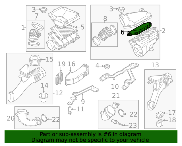 13718482642 - 2020-2023 BMW Air Filter (13-71-8-482-642) | BMW of South ...