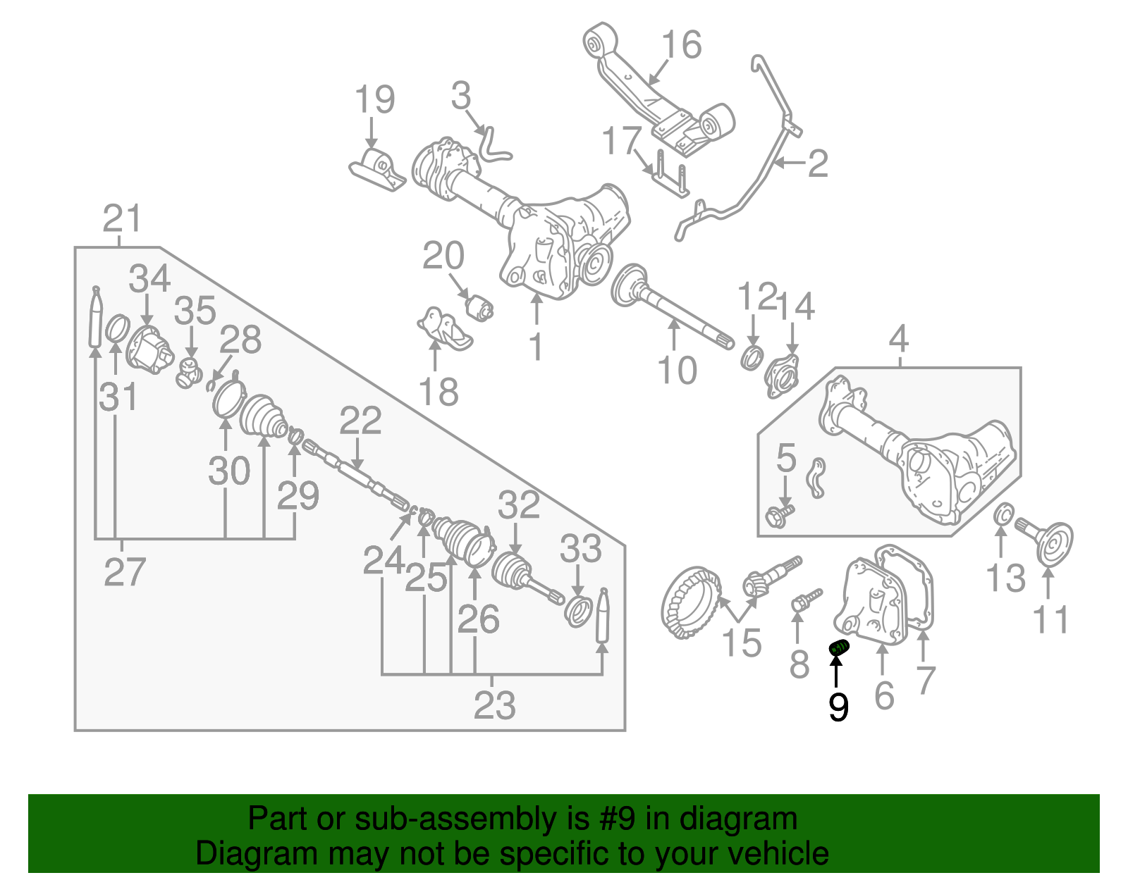 1998-2004 Nissan Rear Diff Fill Plug (S13 S14 S15 Z32 C32 C33 C34 C35 ...