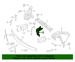 2010-2013 Mercedes-Benz Hood Latch Support 2076200228 | AutoNationParts.com