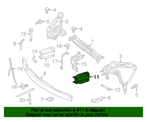 207-620-07-00 - Frame Rail End 2010-2017 Mercedes-Benz ...