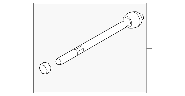 2012-2017 Land Rover Inner Tie Rod LR026271 | OEM Parts Online