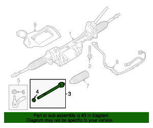 LR026271 - Steering Tie Rod End 2012-2017 Land Rover | AutoNationParts.com