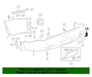 2018-2021 Chevrolet Traverse Black Rear Bumper Fascia Tow Eye Access ...